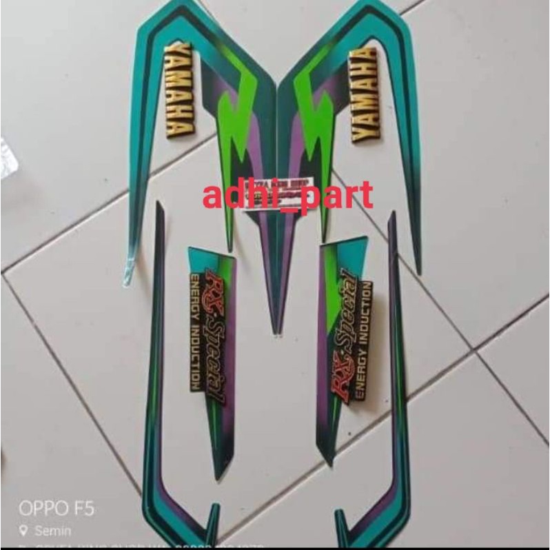 Jual STIKER STRIPING RXS RX SPESIAL 1995 HIJAU KOMPLIT EMBLEM TANGKI ...