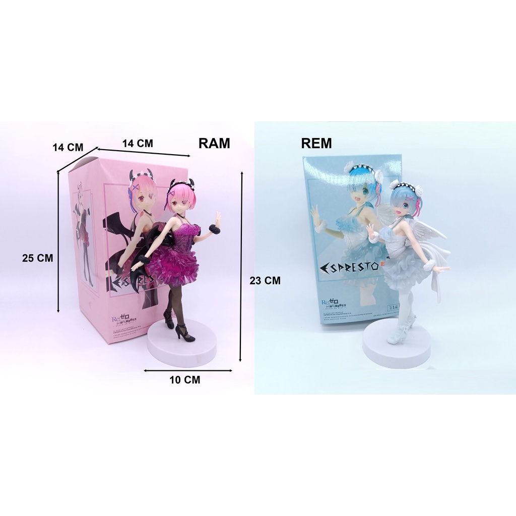 Jual Re Zero Starting Life in Another World Rem Ram Angel Devil Action ...