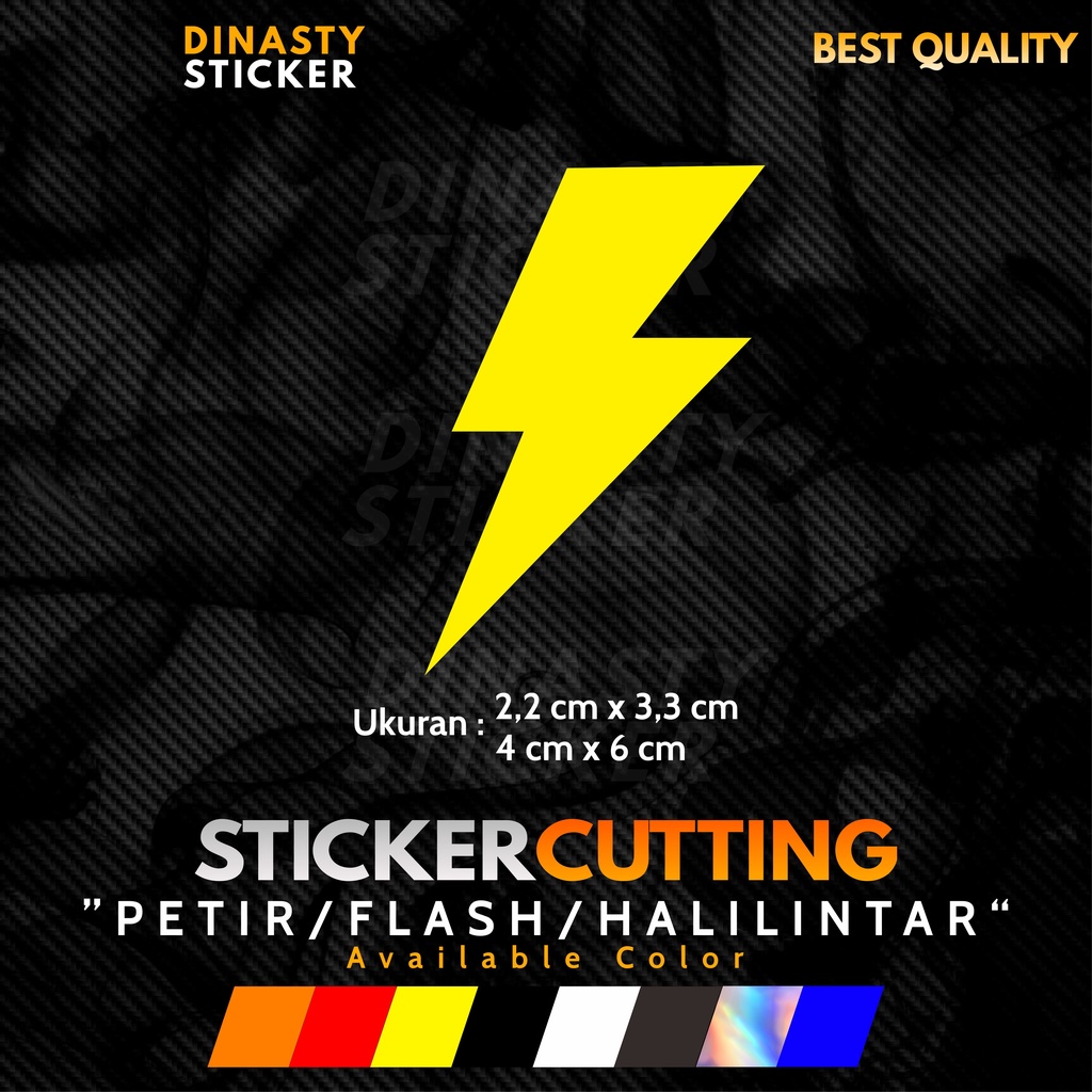 Jual STICKER STIKER CUTTING VIRAL FLASH PETIR HALILINTAR BLEDEK ...