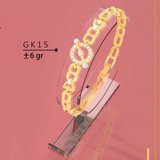 Jual GELANG EMAS RANTAI KADAR 300 (6K) & 375 (8K) MODEL RANTAI KOMPAS ...