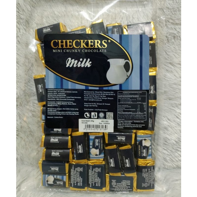 Jual Chocolate Checkers Mini Chunky/Coklat Susu | Shopee Indonesia