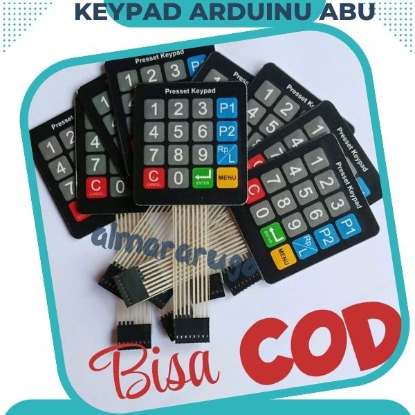 Jual Original Keypad Membran 4x4 Arduino Kipet Pertamini Pom Mini - ABU ...