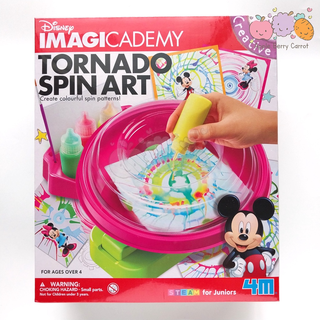 Jual 4M Disney IMAGICADEMY TORNADO SPIN ART mickey mouse sticker ...