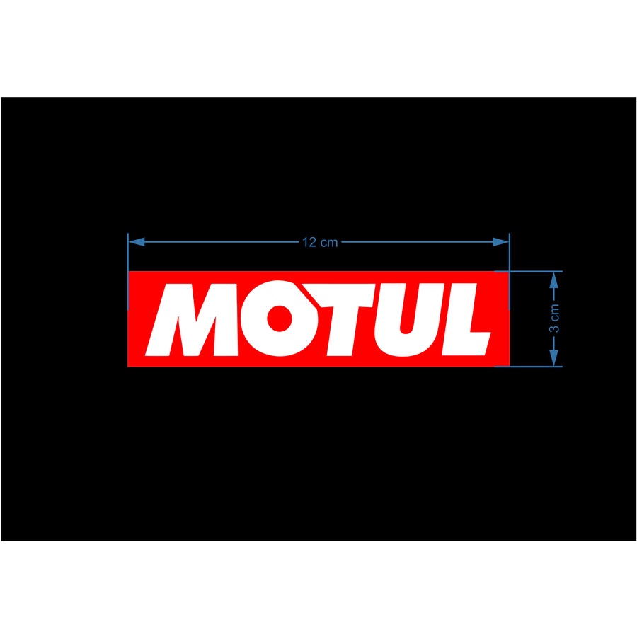 Jual Cutting Sticker Motul Ukuran 12x3 cm | Shopee Indonesia