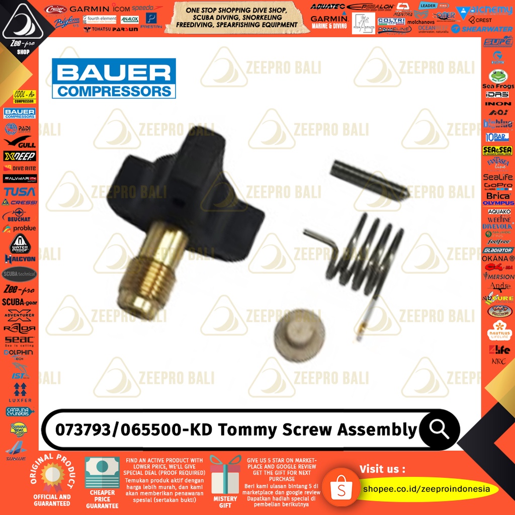 Jual Bauer Spare Part 073793/065500-KD Tommy Screw Assembly Compressor ...