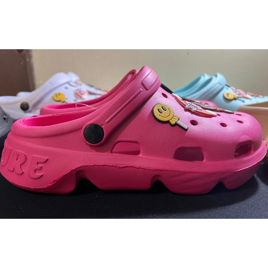 Jual Sandal Kodok Classic Bae Clog, Sepatu Sendal Baim Wedges Platform ...