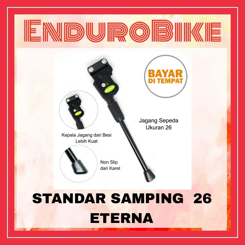 Jual STAND STANDAR SEPEDA SAMPING 26 ETERNA JAGANG KICKSTAND LUBANG ...