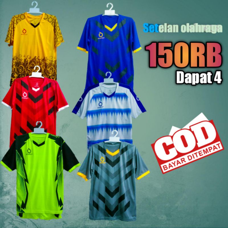 Jual Jersey 150RB Dapat 4 stel | Shopee Indonesia