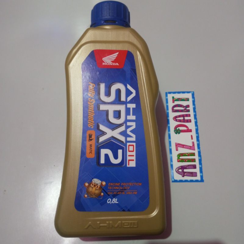 Jual Oli SPX 2 0.8L AHM Oil Matic (Kemasan Baru) | Shopee Indonesia
