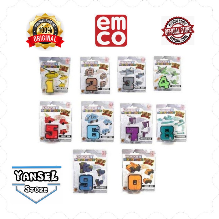Jual Emco Mega Botz Pocket Morphors Morphers Numbers set sedus original ...