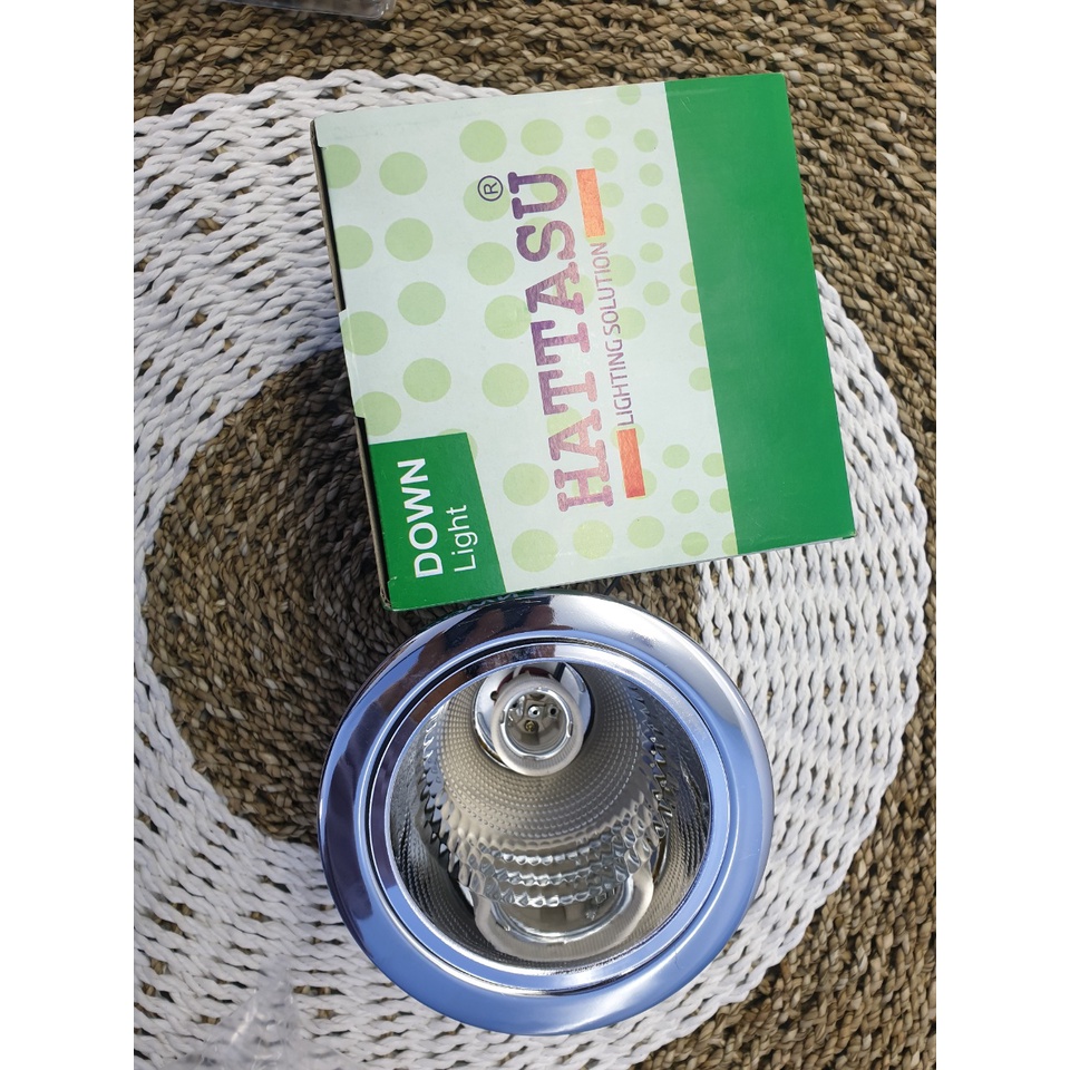 Jual LAMPU SOROT / LAMPU TEMBAK /DOWN LIGHT 4 INCH SILVER HATASU ...