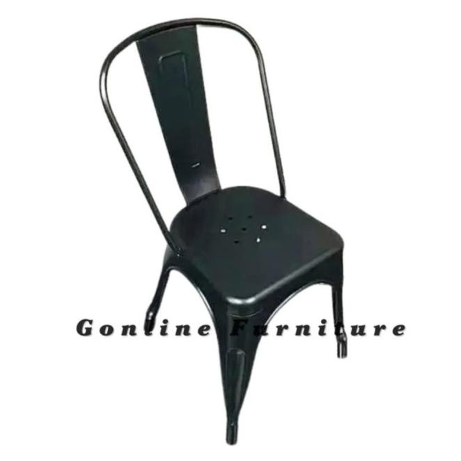 Jual Iron Chair/Kursi Besi/Kursi Cafe/Fast Food/ Bar Stool | Shopee ...