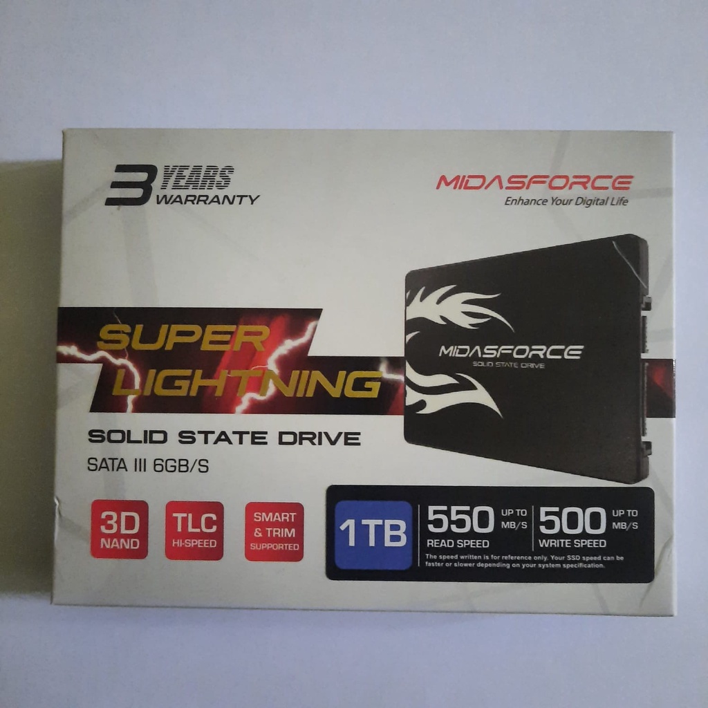 Jual SSD SATA Midasforce 1TB untuk laptop & komputer murah berkualitas ...