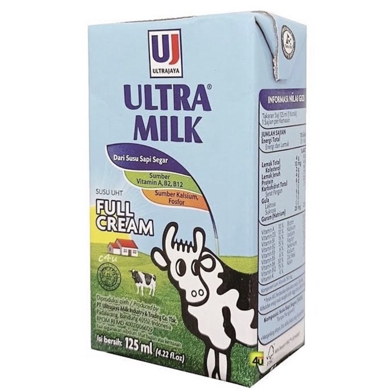 Jual UHT ULTRA MIMI KIDS/ ULTRA MILK 125ml KARTONAN (1 dus isi 40 pcs ...