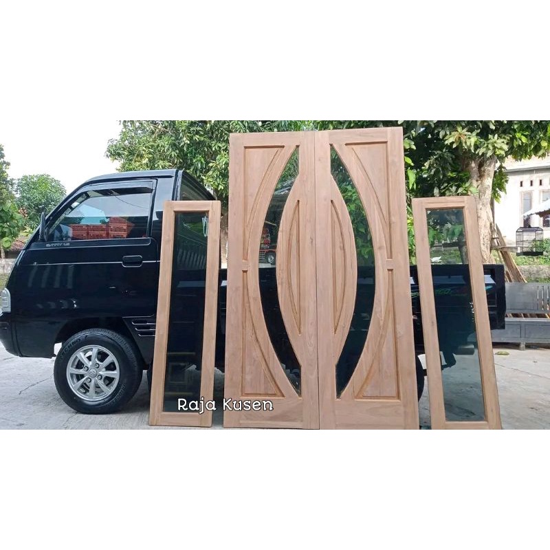 Jual Kusen Pintu Kupu Jendela Loster 1 Set Depan Sesuai Foto | Shopee ...