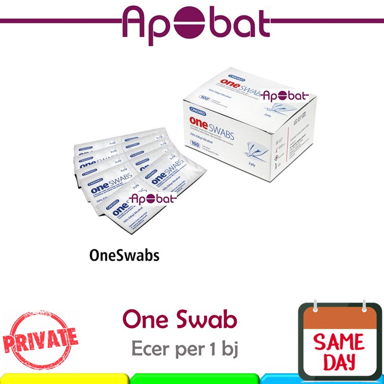 Jual - ApObat - Oneswab DUS Alkohol Swab One Swab Onemed Antiseptik ...