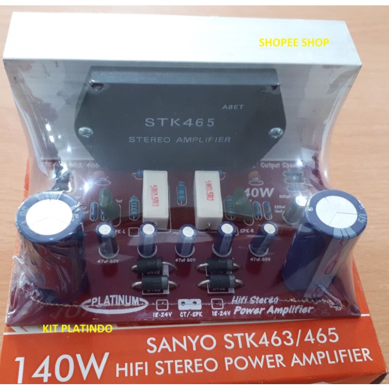Jual POWER STK465 STEREO SANYO 140WATT | Shopee Indonesia
