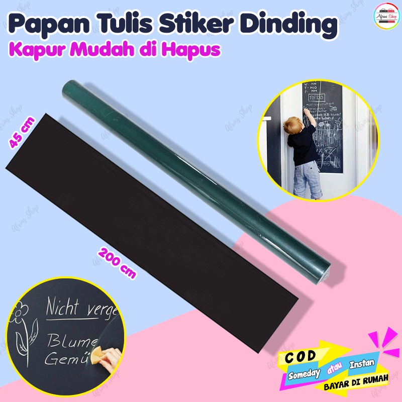 Jual Stiker Papan Tulis Kapur Wall Sticker 200 x 45 cm | Shopee Indonesia