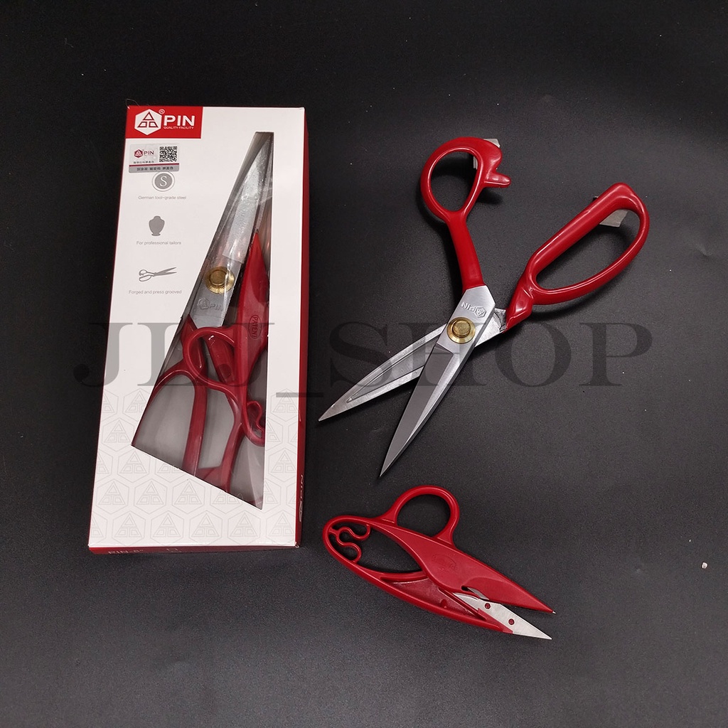 Jual Gunting PIN potong bahan kain (Tailor) Ukuran 8" (1084 MERAH ...
