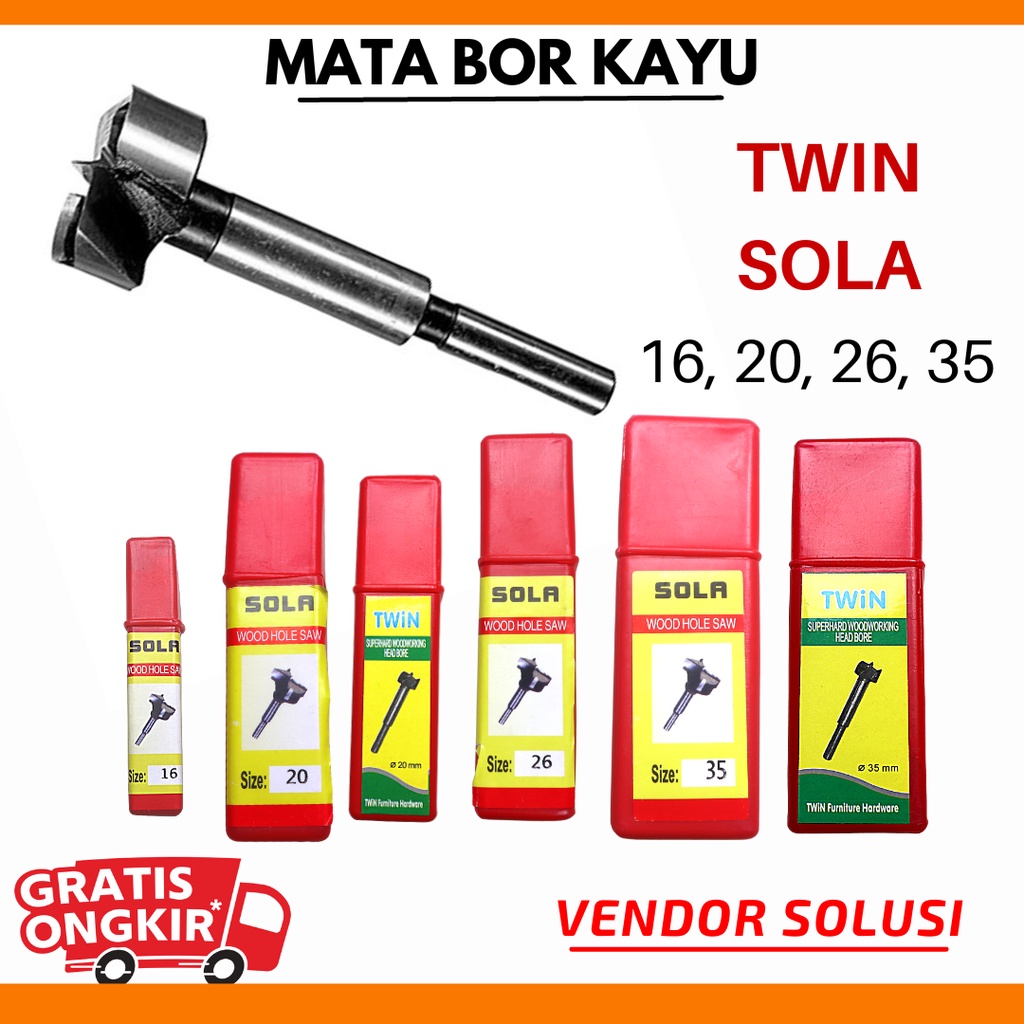 Jual Mata Bor Kayu Engsel Sendok Lemari 20 26 35 mm Mili Meter Besi ...