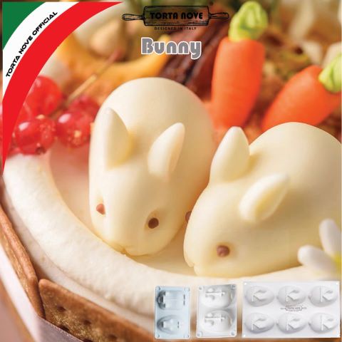 Jual [COD] Cetakan kue / Cetakan Silikon bentuk Kelinci / BUNNY 6 ...