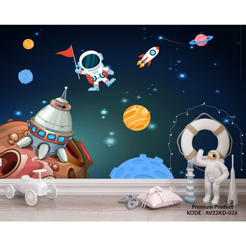 Jual Wallpaper Dinding Kamar Anak Wallpaper Planet Wallpaper Dinding ...