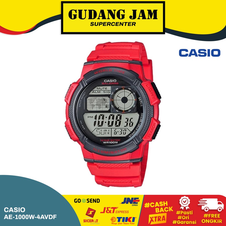 Jual Casio General AE-1000W-4AVDF AE-1000W AE-1000 AE1000W AE1000 | Shopee Indonesia