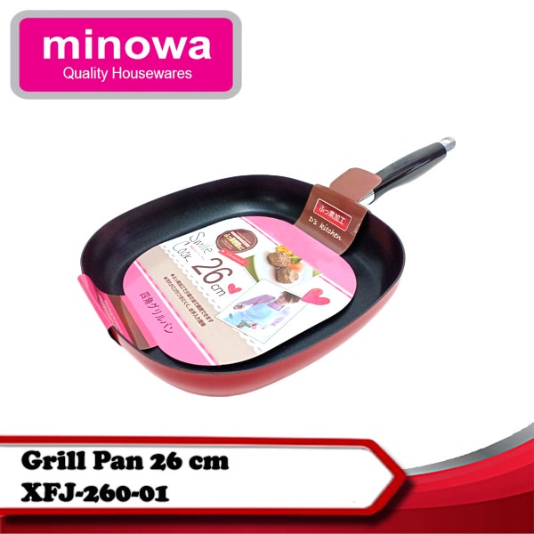 Jual Minowa Wajan/Teflon/Grill Pan 26CM Anti Lengket Sauce Pan | Shopee ...