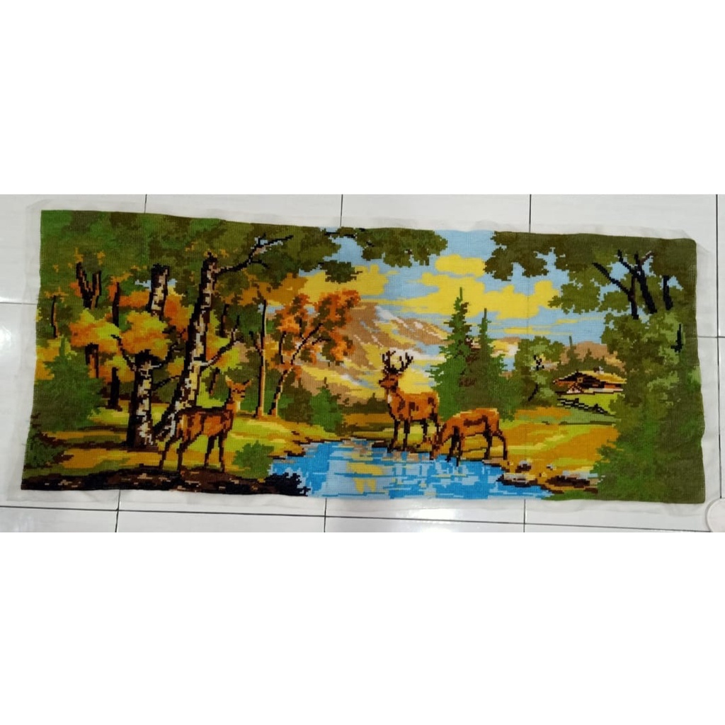 Jual Strimin kristik cross stitch hiasan pajangan dinding pemandangan ...