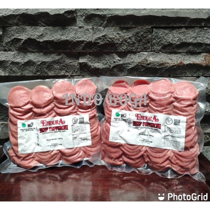 Jual Endura Beef pepperoni 500 gram / beef pepperoni slice | Shopee ...
