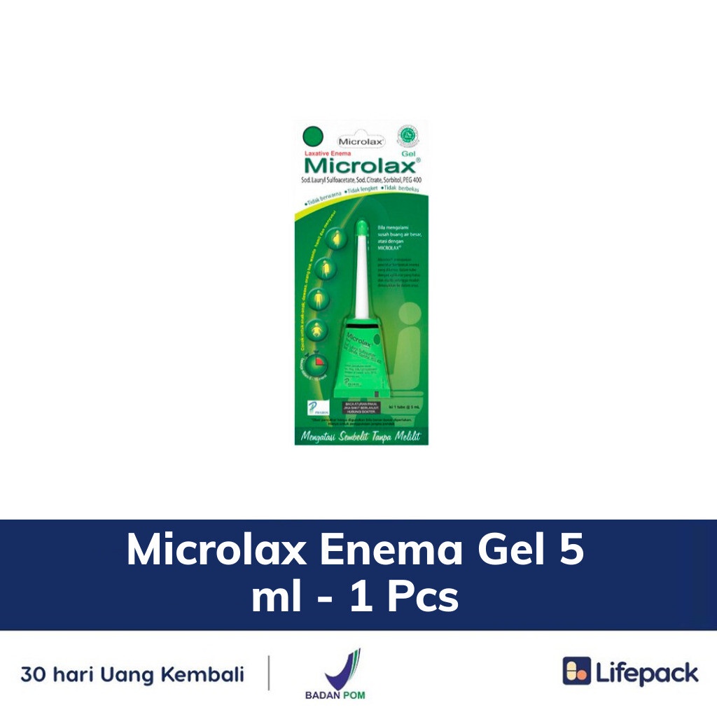 Jual Microlax Enema Gel 5 ml - 1 Pcs - LIFEPACK | Shopee Indonesia