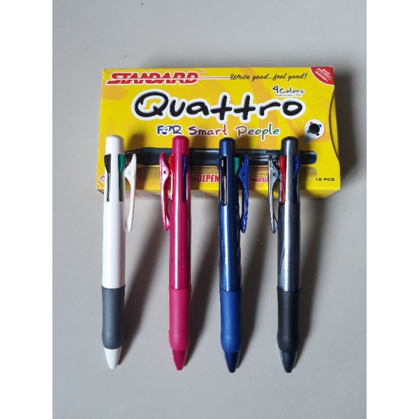 Jual Pulpen Quattro 4 Warna Standard (harga untuk 1 Pcs) | Shopee Indonesia