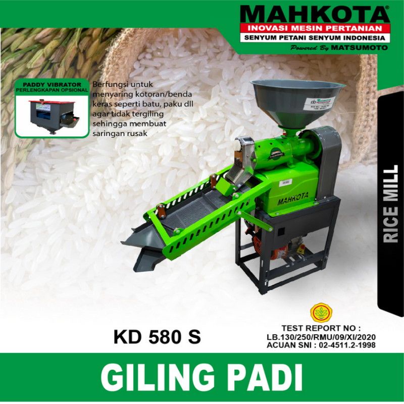 Jual MESIN GILING PADI KD 580S MAHKOTA SEPARATOR | Shopee Indonesia