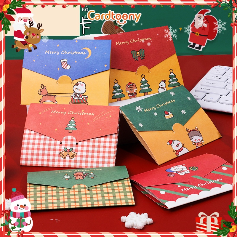 Jual Amplop Kartu Ucapan Natal DIY Greeting Message Card Christmas Xmas ...