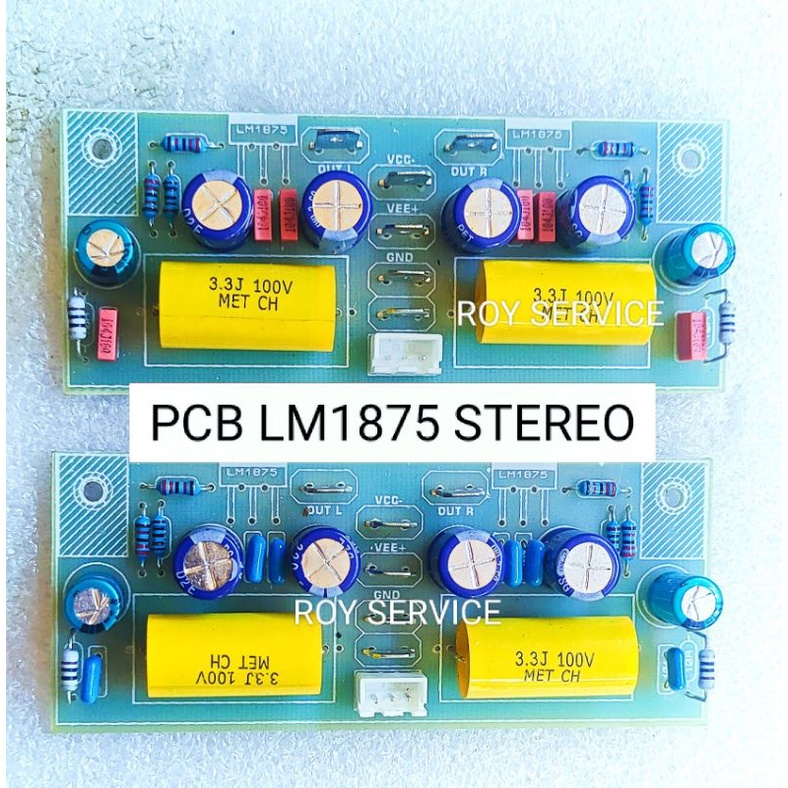 Jual PCB LM1875 stereo bahan fiber home audio baca deskripsikan | Shopee Indonesia