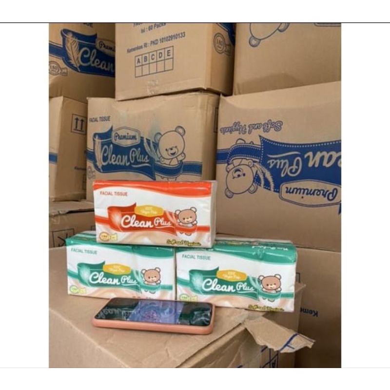 Jual Tisu premium Clean Plus 180 Sheets 1 Dus Isi 60 Pcs,Tisu kartonan ...