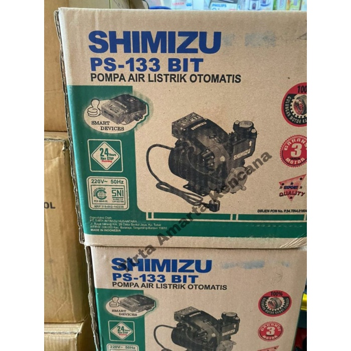 Jual Pompa Air PS 133 BIT Shimizu / Pompa Booster PS-133BIT | Shopee ...