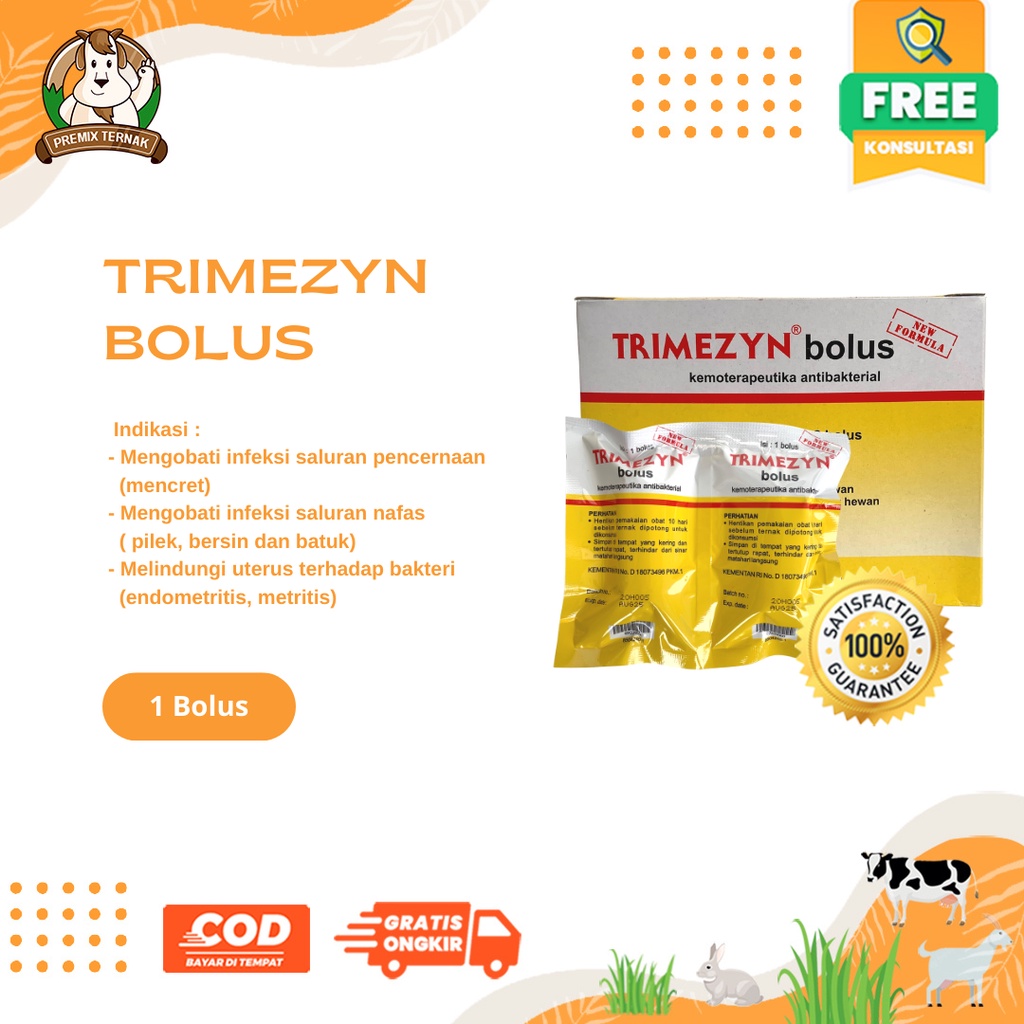 Jual TRIMEZYN BOLUS 1 DUS (12 BOLUS) MEDION - Obat Pernafasan dan ...