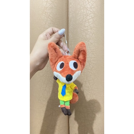 Jual Boneka Gantungan Kunci Nick Wilde Karakter Zootopia size 17cm ...