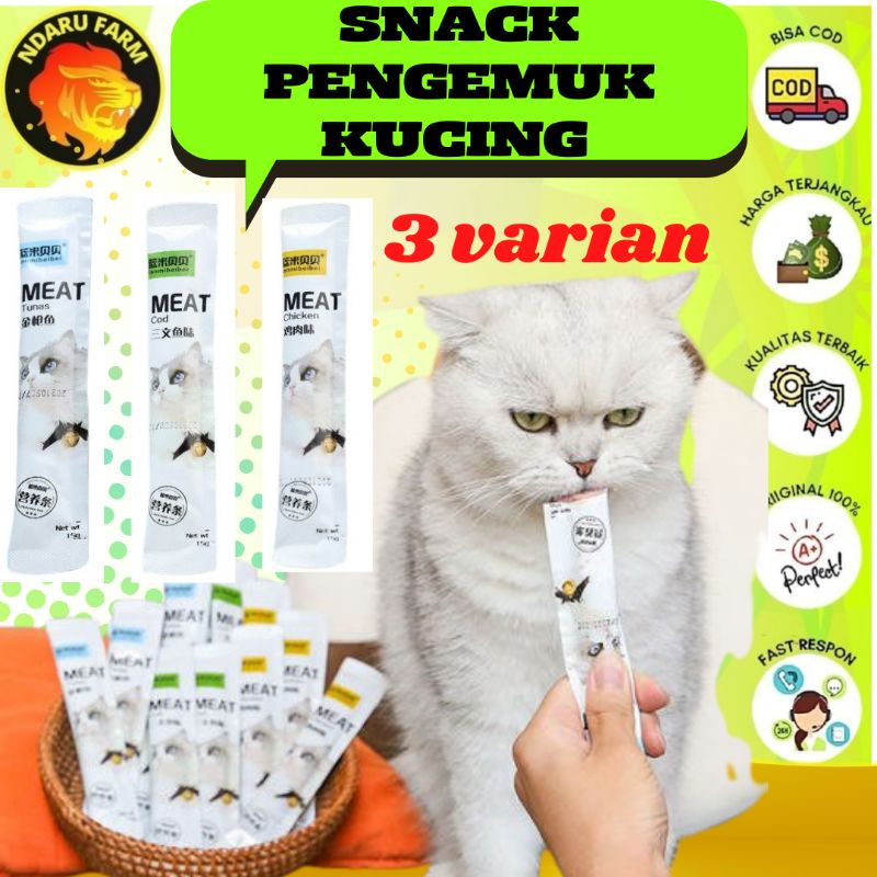 Jual Snack Kucing Meat Snack Hewan Peliharaan Makanan Kucing NDARUFRAM ...