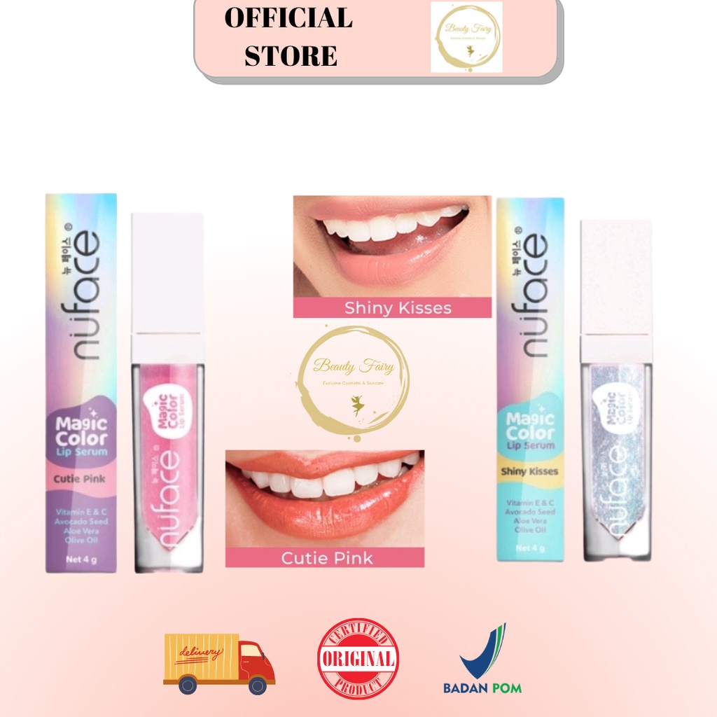 Jual Nuface Magic Lip Serum | Serum Bibir Cutie Pink & Shine Kisses ...