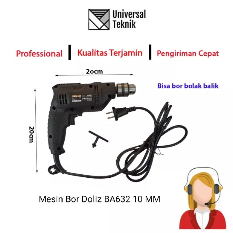 Jual Mesin Bor Doliz BA632 10mm | Shopee Indonesia
