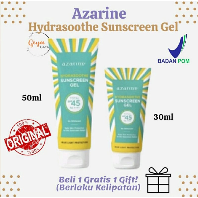 Jual [READY] ‼️GRATIS MASKER & GIFT LAIN‼️SUNSCREEN AZARINE SPF 45 50ML ...
