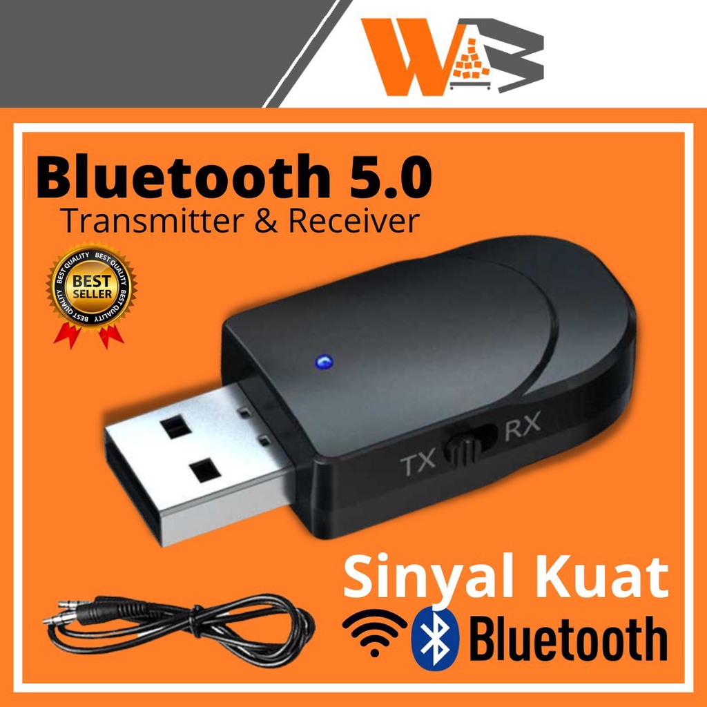 Jual COD USB Bluetooth Audio Receiver Dan Transmitter Bluetooth 5.0 ...
