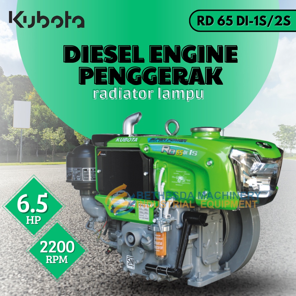 Jual Diesel Mesin Penggerak Kubota RD 65 DI Radiator Lampu 6.5 HP | Shopee Indonesia
