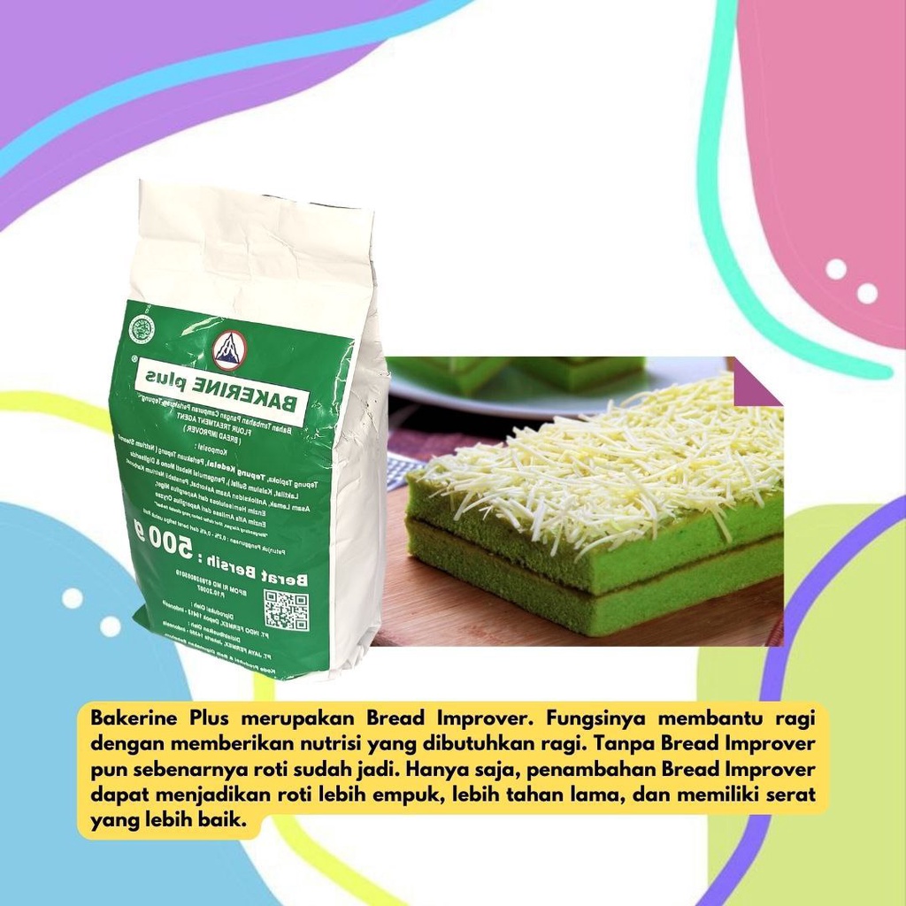 Jual BAKERINE PLUS improver (Pengempuk,pelembut roti dan kue) kemasan ...
