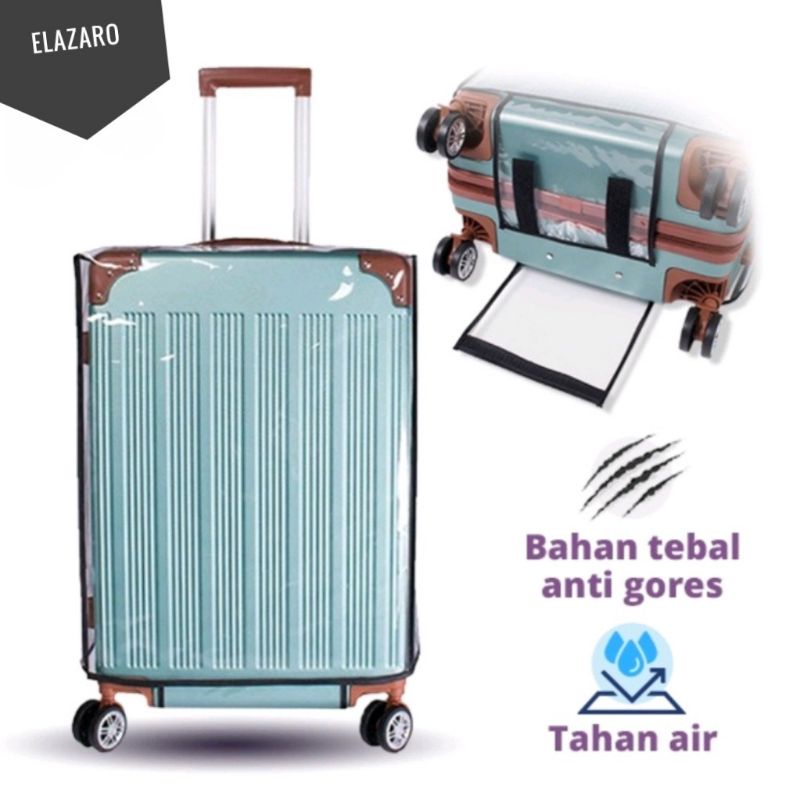 Jual Sarung koper pelindung koper transparan 18-28 inch bungkus koper ...