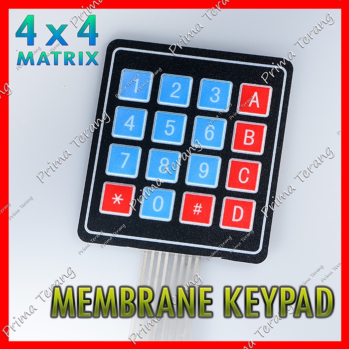 Jual 4x4 Flexible Keypad Membrane Matrix Key Pad Membran 4 X 4 Arduino