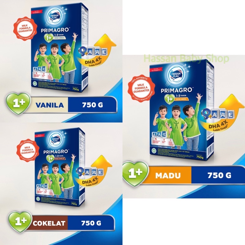 Jual Susu Bendera Anak Coklat/Madu/Vanila Frisian Flag primagro 1 ...