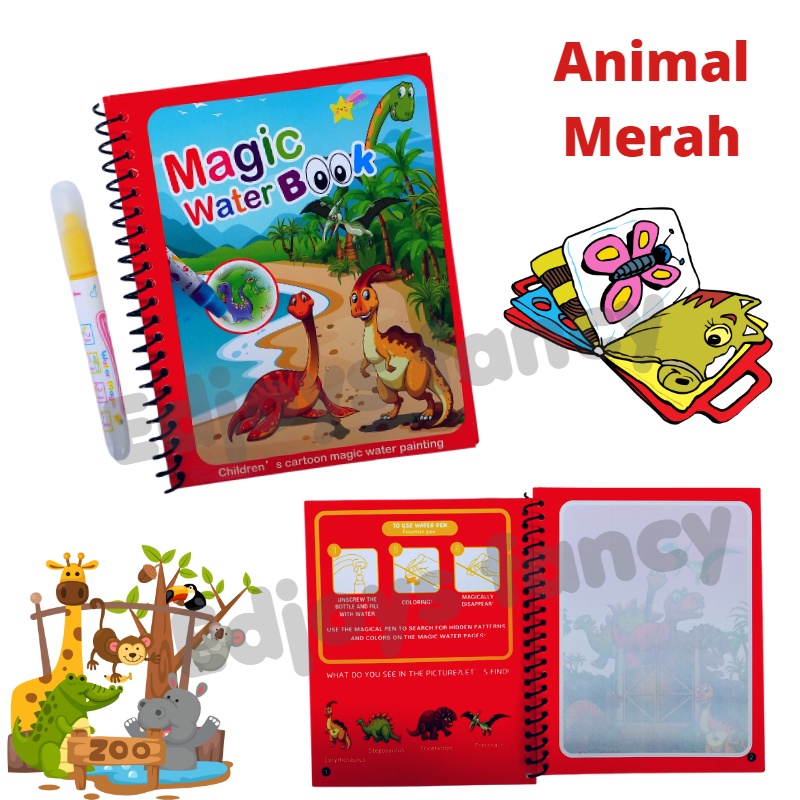 Jual Buku mewarnai ajaib magic coloring book water bst19-2 Buku ...